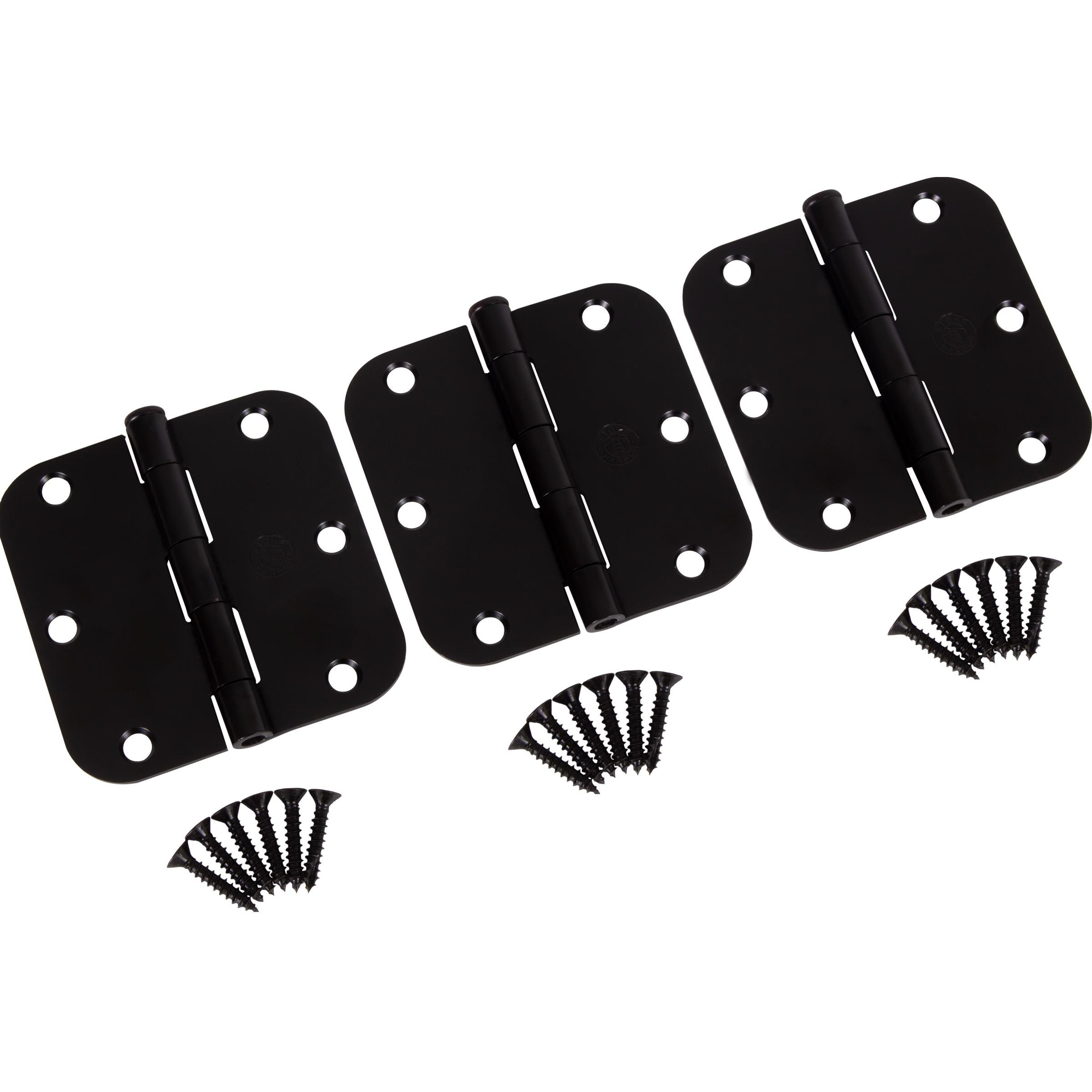 Stone Harbor Hardware 3-1/2" Door Hinges, 5/8" Radius Corner - Wayfair Canada